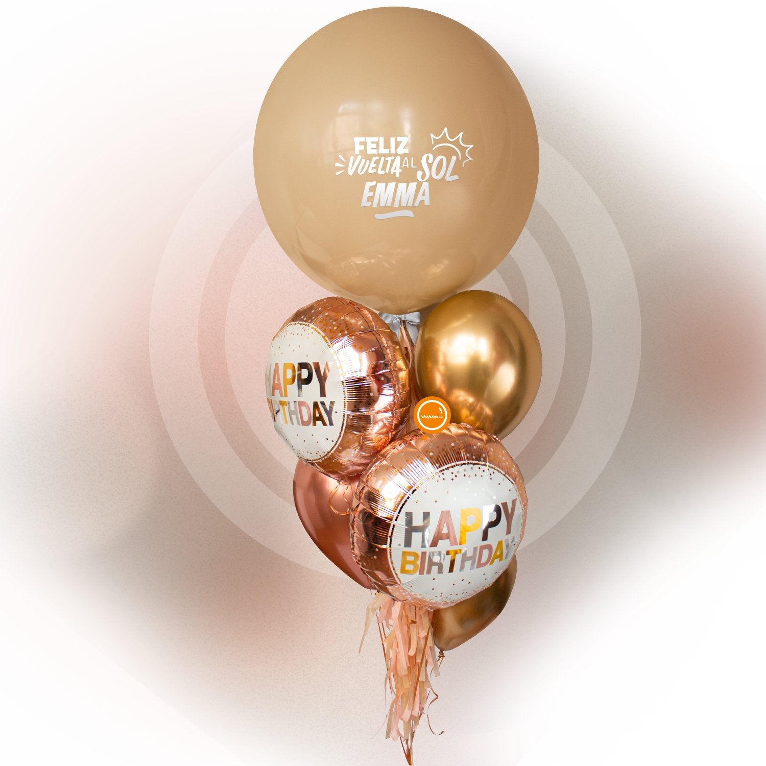 Bunch de Globos Inspira inflados con helio
